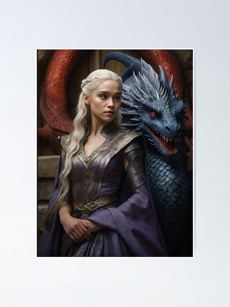 "Game of Thrones: Legendary Daenerys Targaryen Portrait Prints" Poster ...