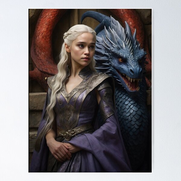 "Game of Thrones: Legendary Daenerys Targaryen Portrait Prints" Poster ...