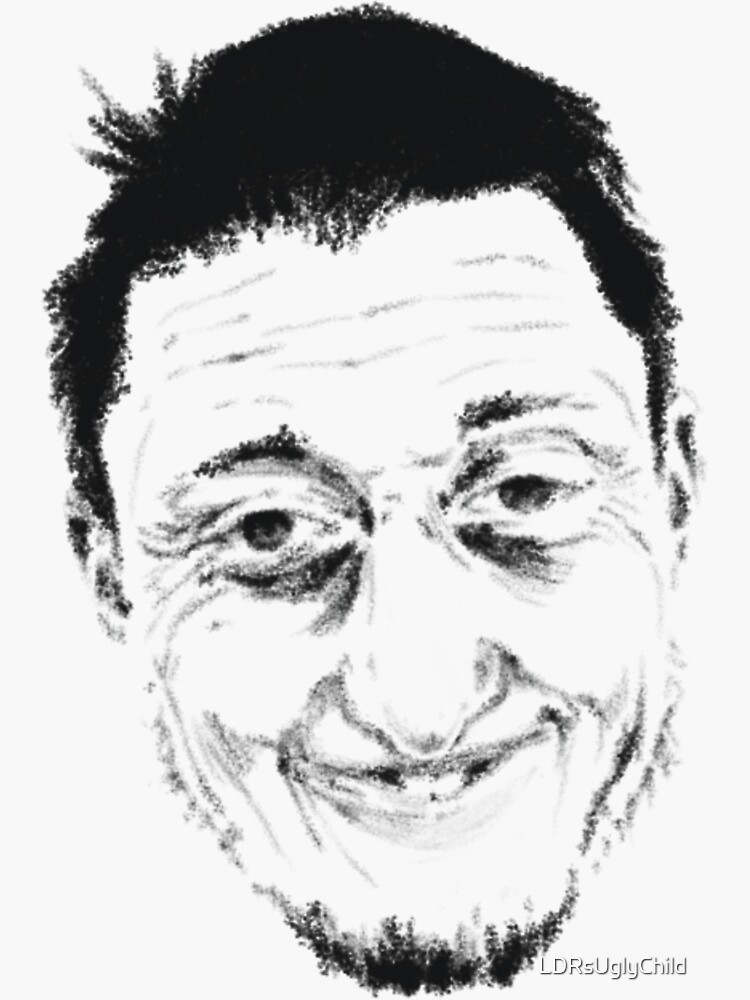 "Daniel Larson’s face (no background version)" Sticker for Sale by ...