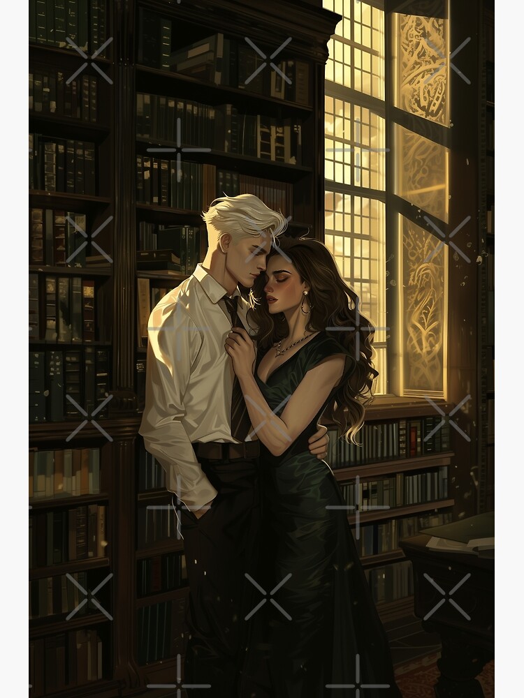 "Dramione Library Hug" Poster for Sale by AntoVu | Redbubble