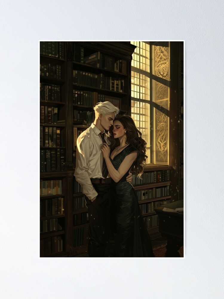 "Dramione Library Hug" Poster for Sale by AntoVu | Redbubble