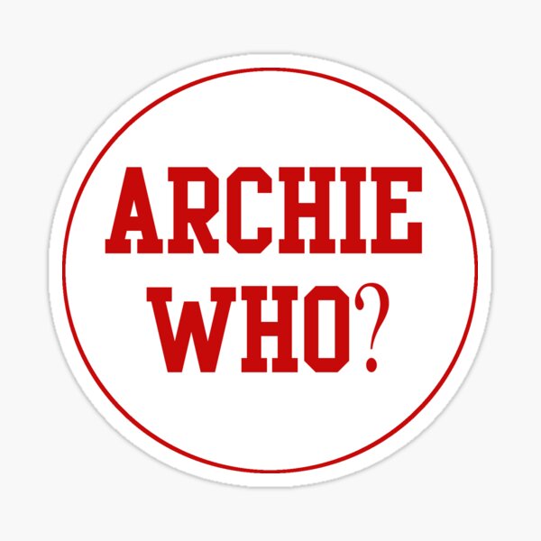 "Archie Who?" Sticker for Sale by willdunphey | Redbubble