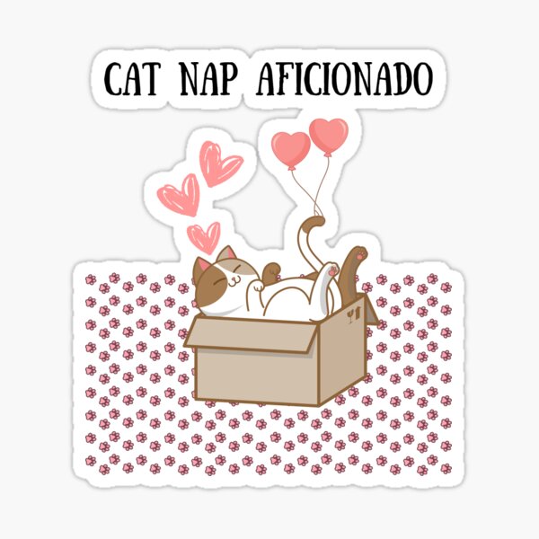 "Catnap: Adorable Cat Nap Design" Sticker for Sale by SHK-Designs ...