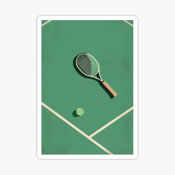 "Tennis racket" Sticker for Sale by Ib1029 | Redbubble