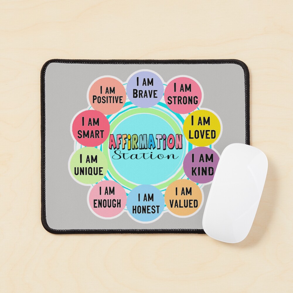 "Positive Affirmation Station" Sticker for Sale by jennstore | Redbubble