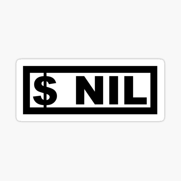 "$ NIL" Sticker for Sale by skink1984 | Redbubble