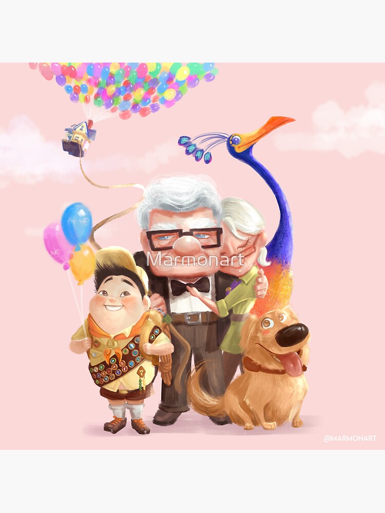 "UP FANART" Sticker by Marmonart | Redbubble