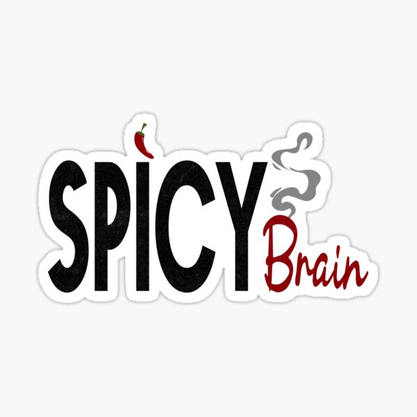 "Spicy Brain Neurodivergence " Sticker for Sale by BonnyJeanArt | Redbubble