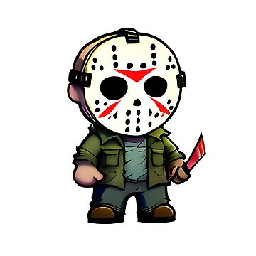 "Chibi Jason Voorhees" Sticker for Sale by LetterOdyssey | Redbubble