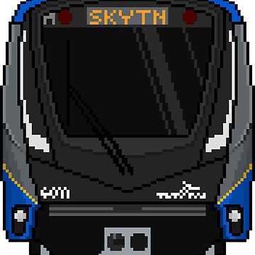 "SkyTrain Mark V Pixel Art" Sticker for Sale by whatchyyc | Redbubble