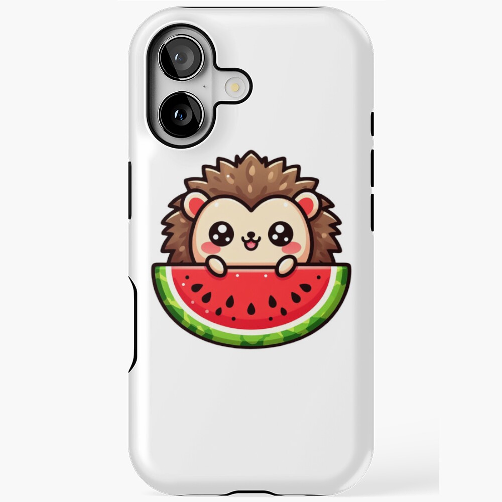 "Hedgehog with watermelon cute animal" Sticker for Sale by Delidream ...