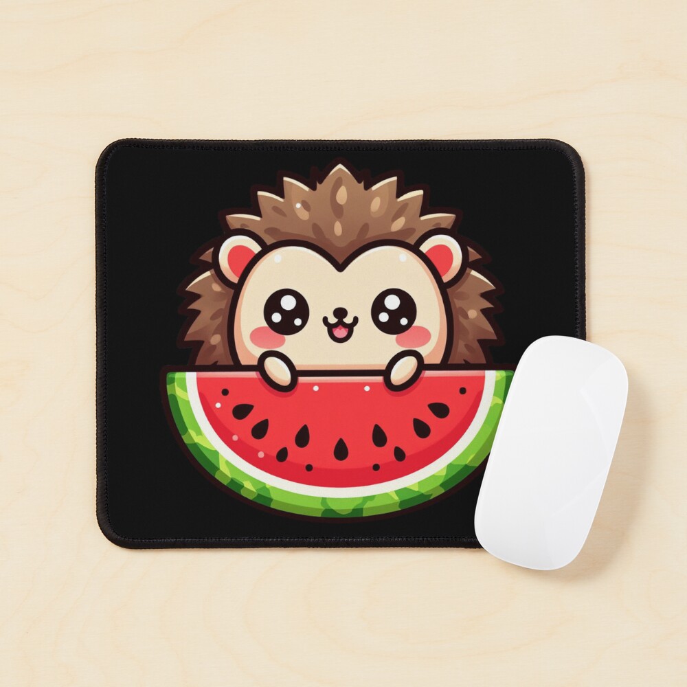 "Hedgehog with watermelon cute animal" Sticker for Sale by Delidream ...