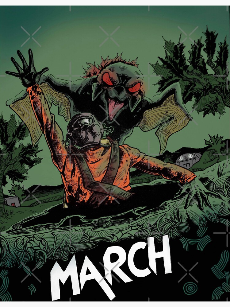 "Lethal Company Employee Baboon Hawk Retro Movie Poster March Graphi ...