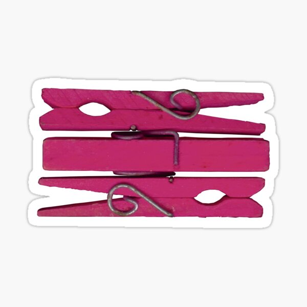 Clothespin Stickers | Redbubble