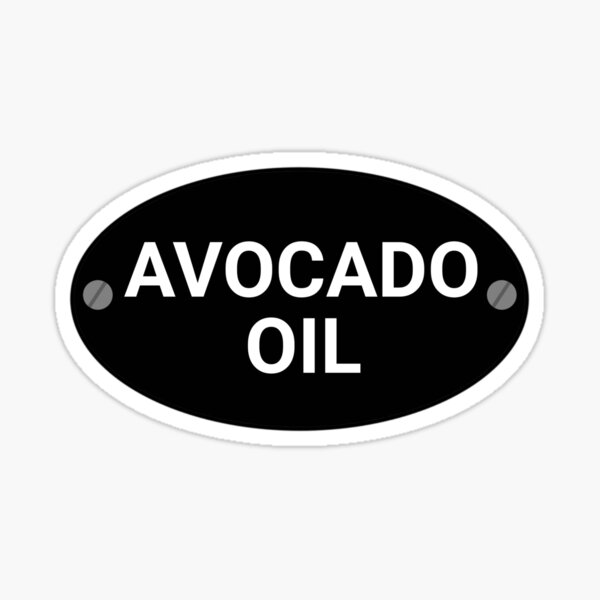 "Avocado Oil Oval Label - Pantry Organizer" Sticker for Sale by ...