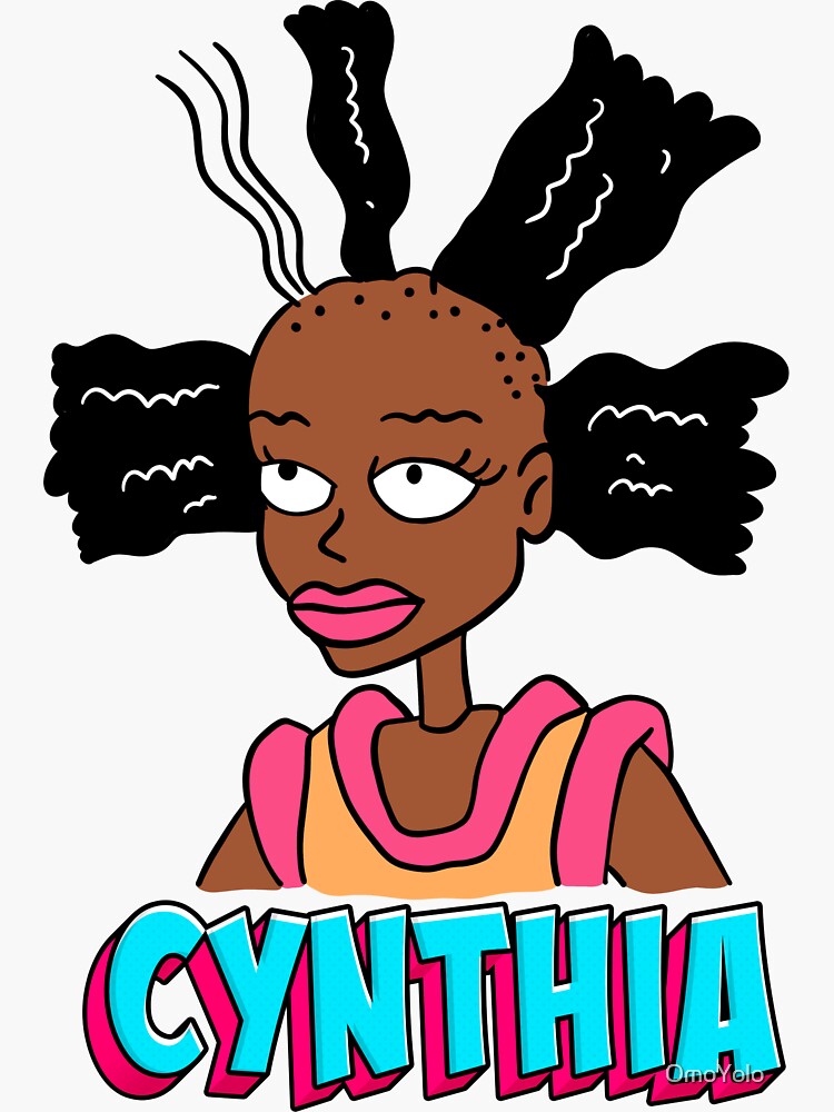 "Melanin Cynthia Hard Doll of Angelica" Sticker for Sale by OmoYolo ...