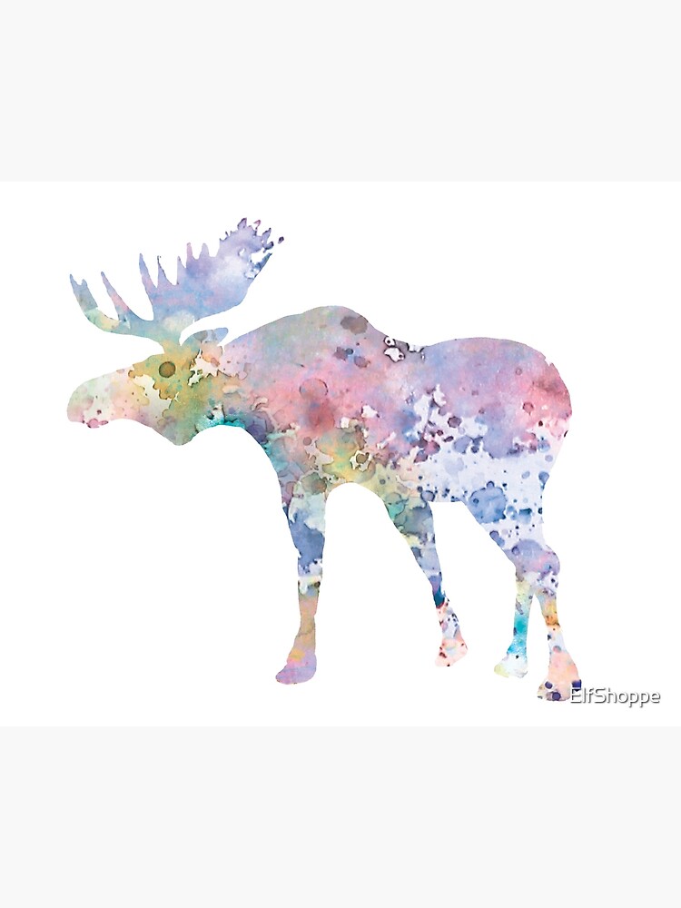 "Pink Moose" Canvas Print for Sale by ElfShoppe | Redbubble