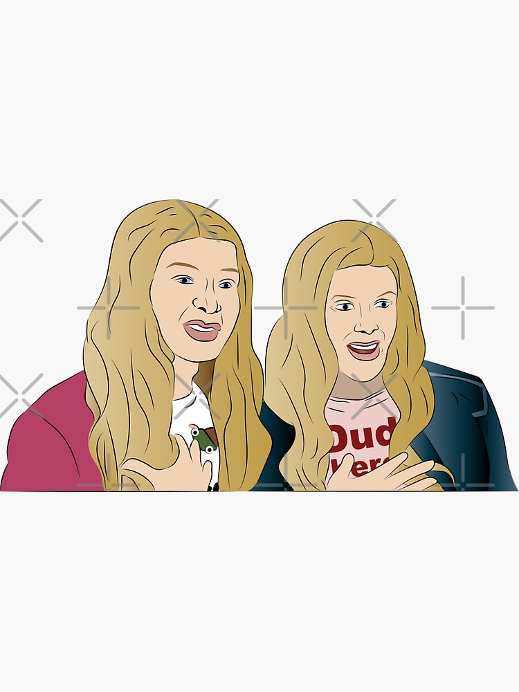 "White Chicks" Sticker for Sale by rarevalo92 | Redbubble