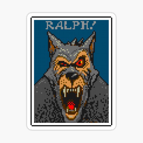 "Rampage Ralph Portrait" Sticker for Sale by disposalist | Redbubble