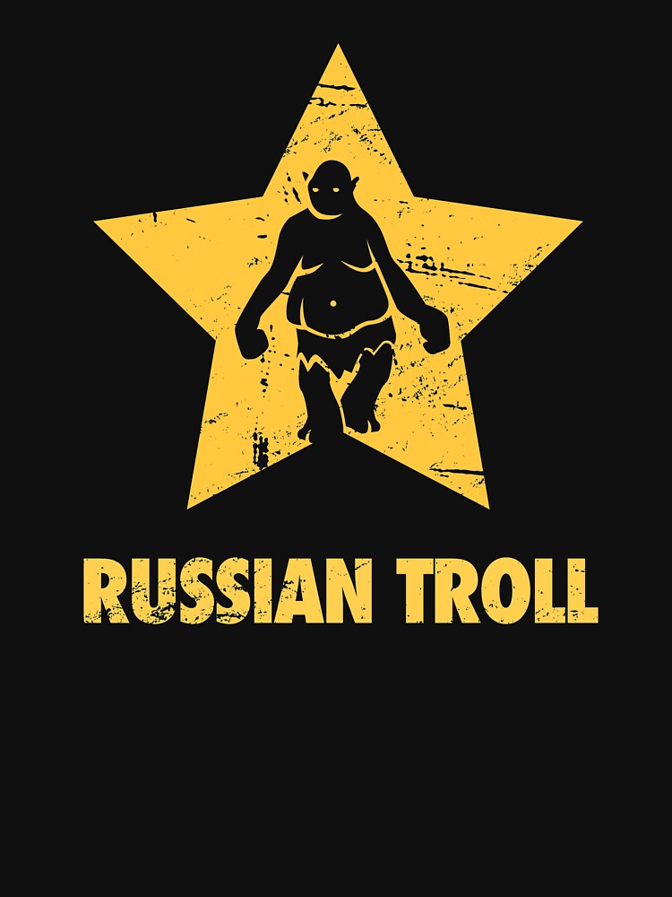 "Funny Russian Troll / Internet Bot" T-shirt by ethandirks | Redbubble