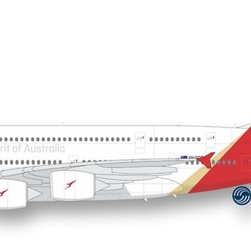 "Airbus A380 Qantas Airways" Sticker for Sale by GregThompson | Redbubble