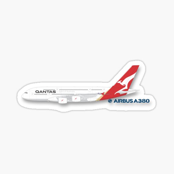 "Airbus A380 Qantas Airways" Sticker for Sale by GregThompson | Redbubble