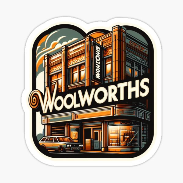 "Vintage Woolworths: Nostalgic Merchandise & Classic Designs" Sticker ...
