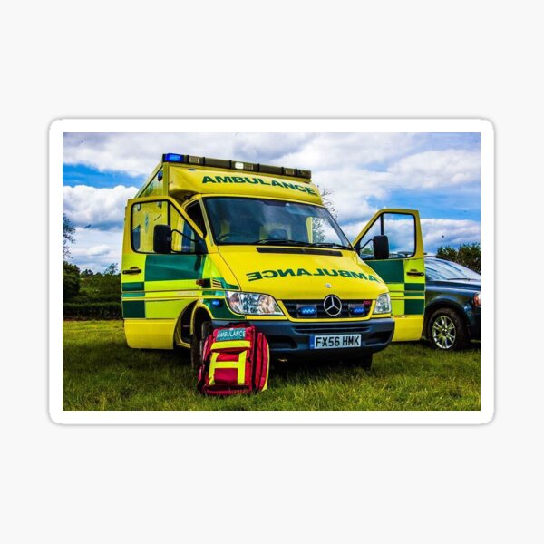 "Ambulance" Sticker for Sale by jwhitakerdover | Redbubble