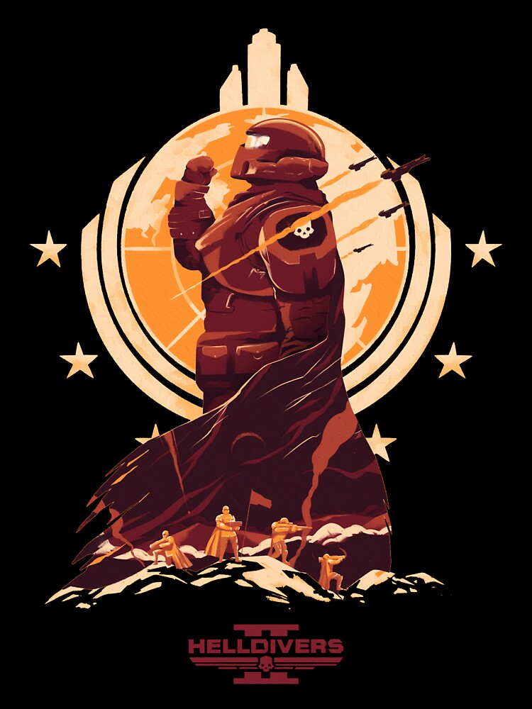 "Helldivers 2 game" Sticker for Sale by Roubout | Redbubble