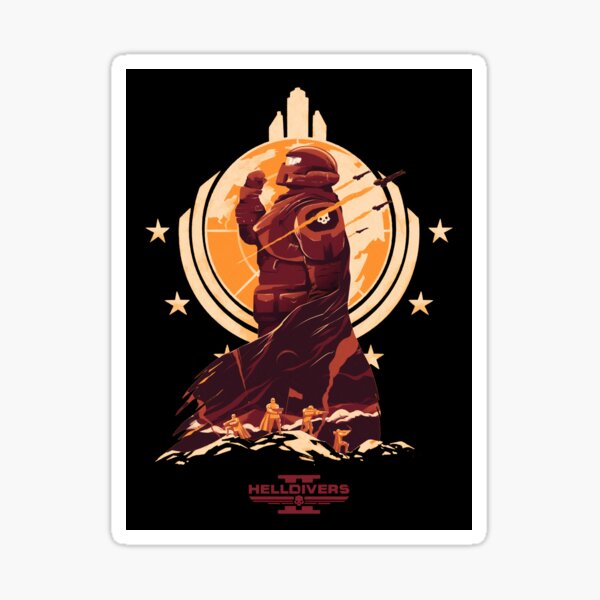 "Helldivers 2 game" Sticker for Sale by Roubout | Redbubble