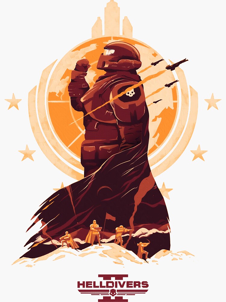 "Helldivers 2 Liberty" Sticker for Sale by Roubout | Redbubble