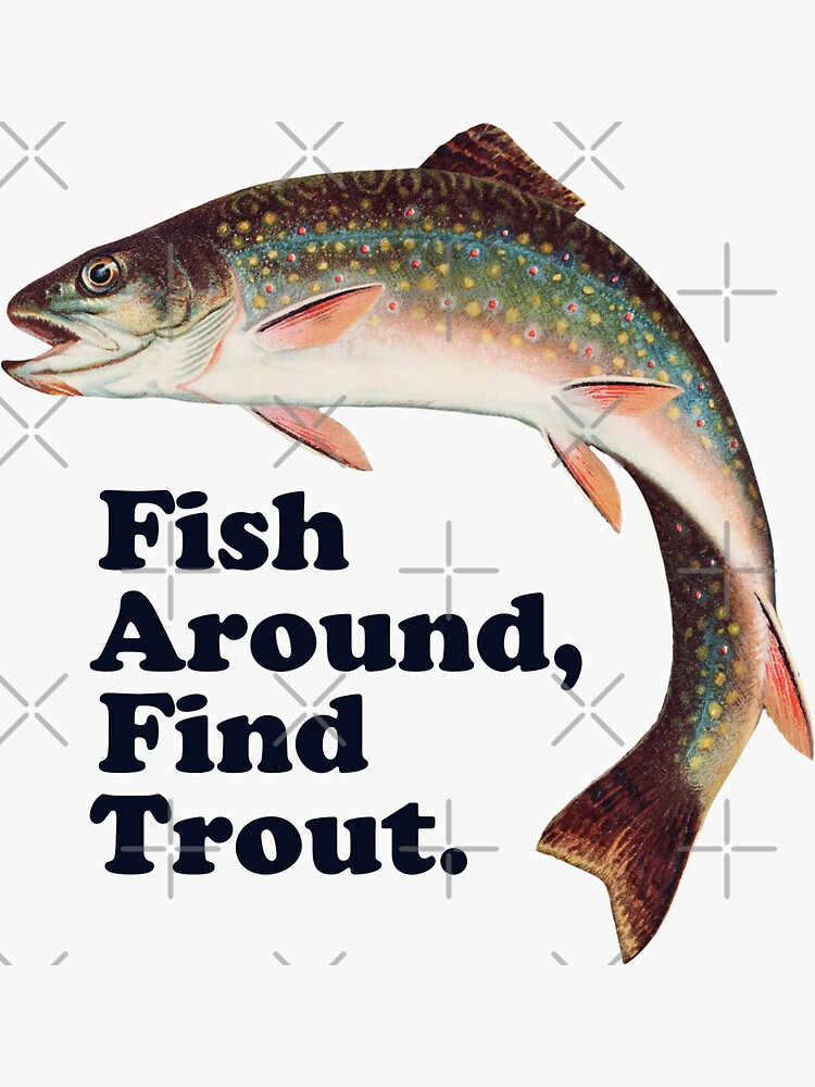 Rainbow Trout Memes Fish Around Find Trout – Funny Fishing Slogan