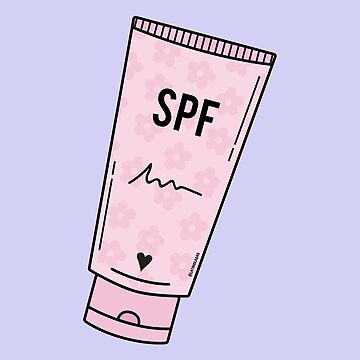 "Cute Spf Sunscreen / Beauty Skincare Guru in Pastel Pink Daisies ...