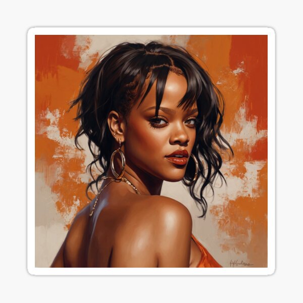 "Rihanna" Sticker for Sale by Courtney Croxall | Redbubble