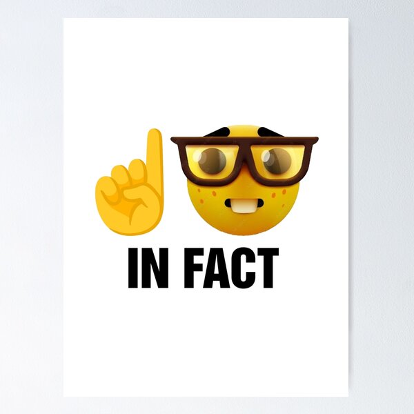 "emoji in fact sticker" Poster by DeSaings | Redbubble