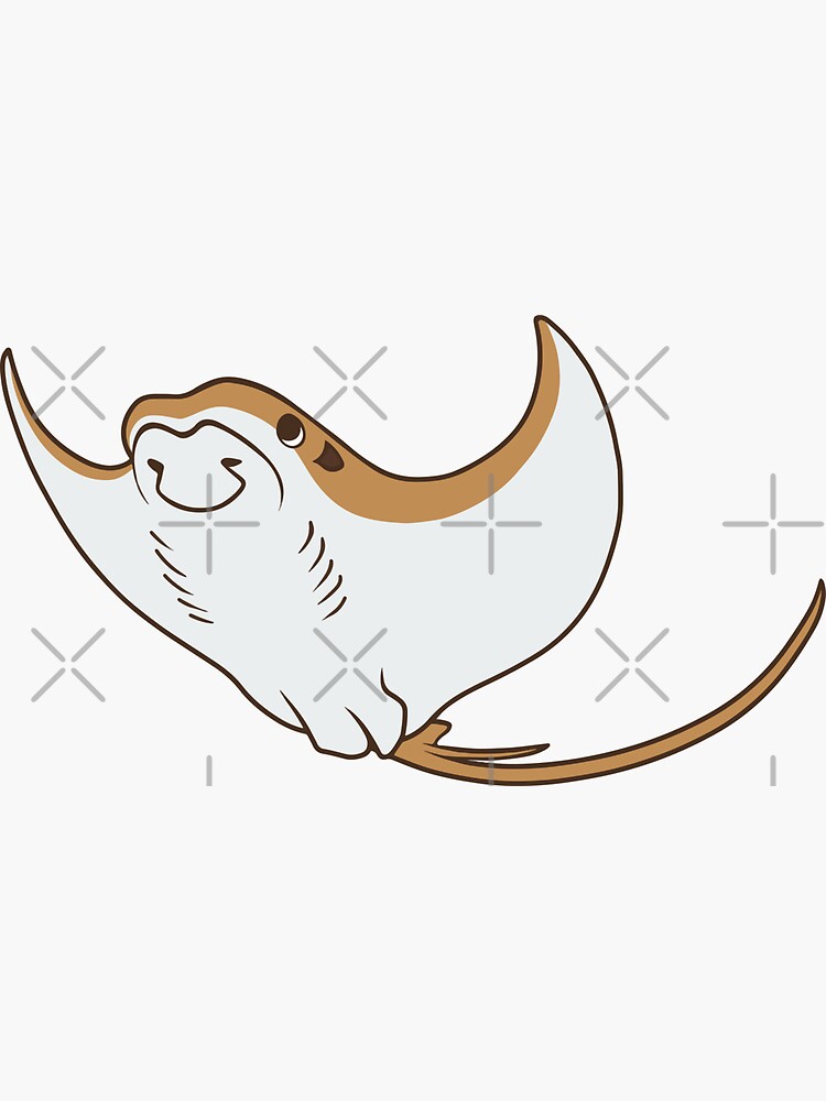 "Cownose ray" Sticker for Sale by jenrichards | Redbubble
