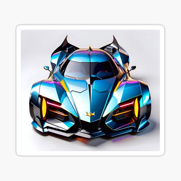 "Futuristic Cyberpunk Super Car" Sticker for Sale by TheArtOfPat ...