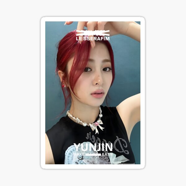 "Le Sserafim Yunjin" Sticker for Sale by Valereekmerch | Redbubble