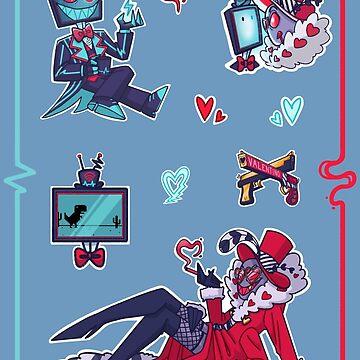 "VoxVal Hazbin Hotel" Sticker for Sale by kamiraa | Redbubble