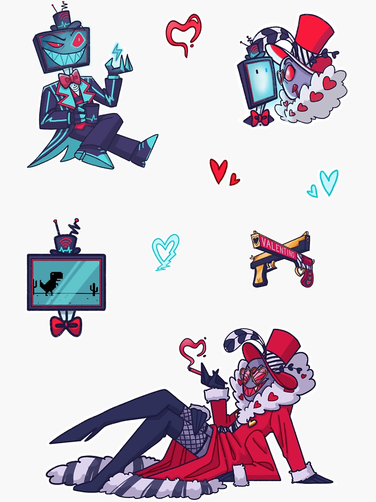 "VoxVal Hazbin Hotel" Sticker for Sale by kamiraa | Redbubble