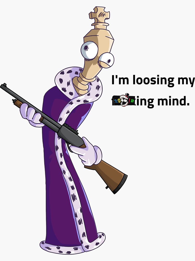 "TADC Kinger with a shotgun! " Sticker for Sale by Ominus-Potato ...