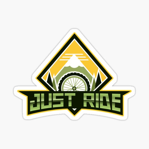 "Just Ride Diamond" Sticker for Sale by QwerkyShirts | Redbubble