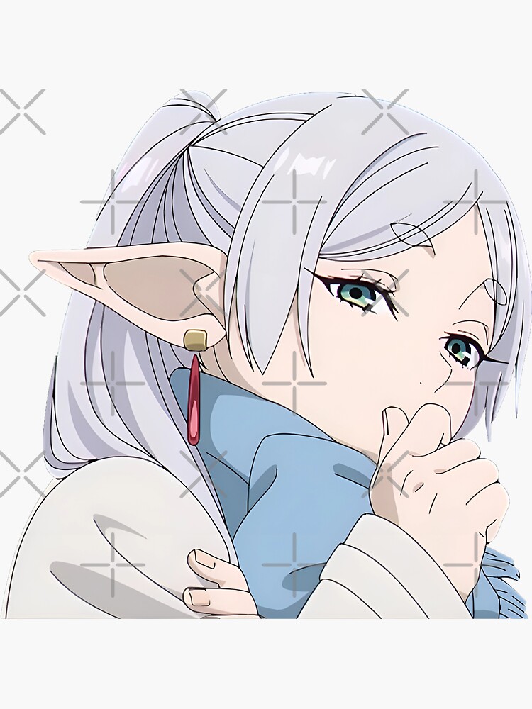 "Frieren Thoughtful" Sticker for Sale by L1sercool | Redbubble