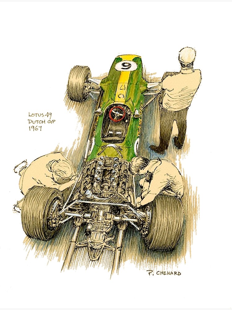 "Lotus 49 Jim Clark" Poster for Sale by nack714 | Redbubble