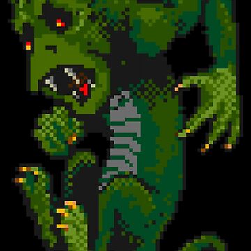 "Rampage Lizzie" Sticker for Sale by disposalist | Redbubble