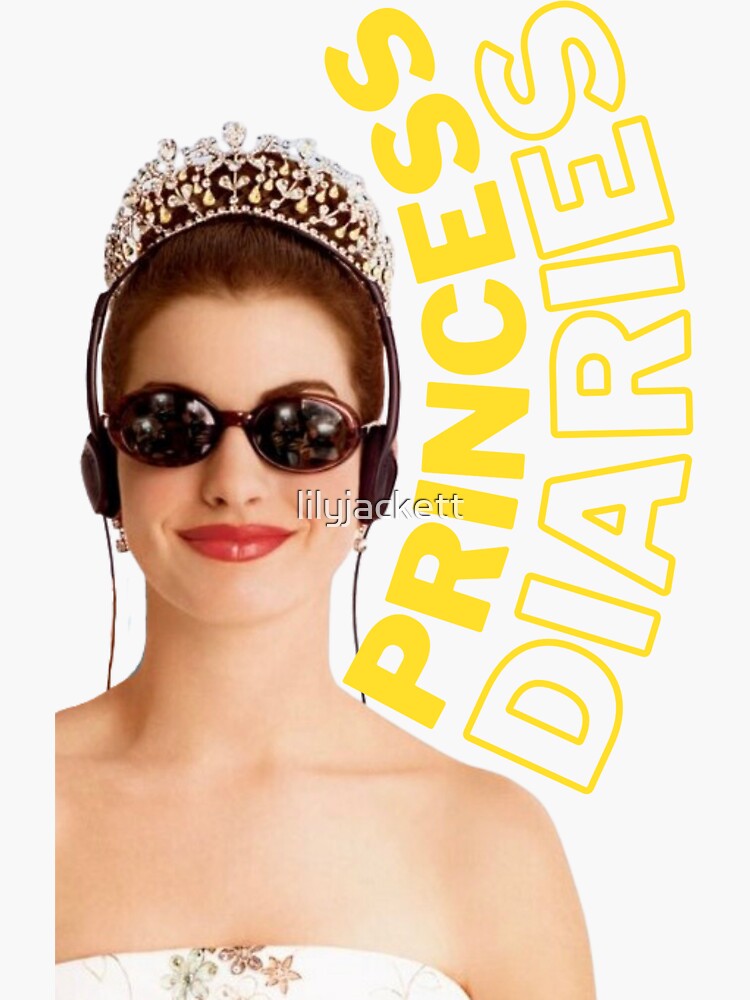"Princess Diaries" Sticker for Sale by lilyjackett | Redbubble