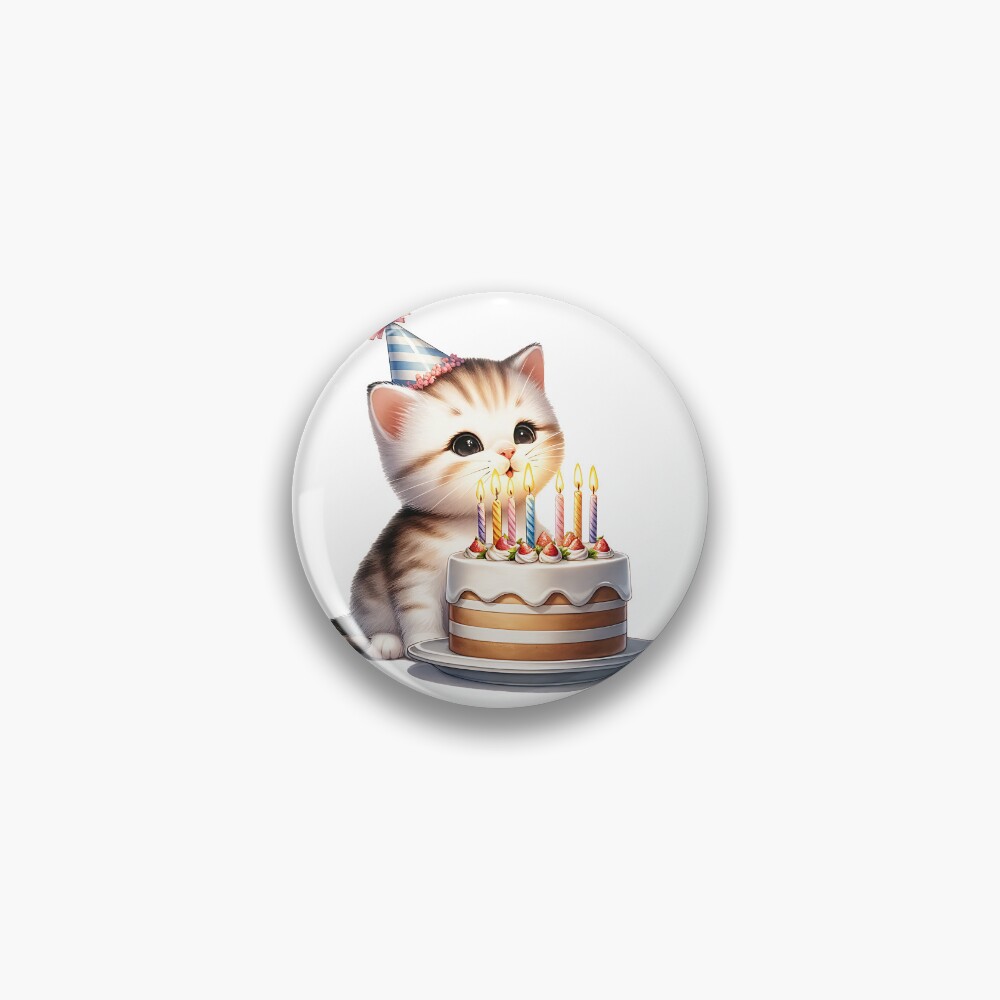 "Super Cute Cat birthday!" Sticker for Sale by fribabywonder | Redbubble