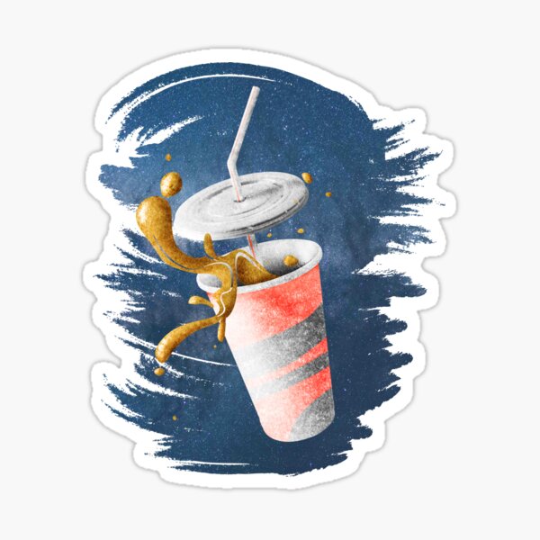 "In Space, No One Can Hear You Fizz" Sticker by Shooty | Redbubble