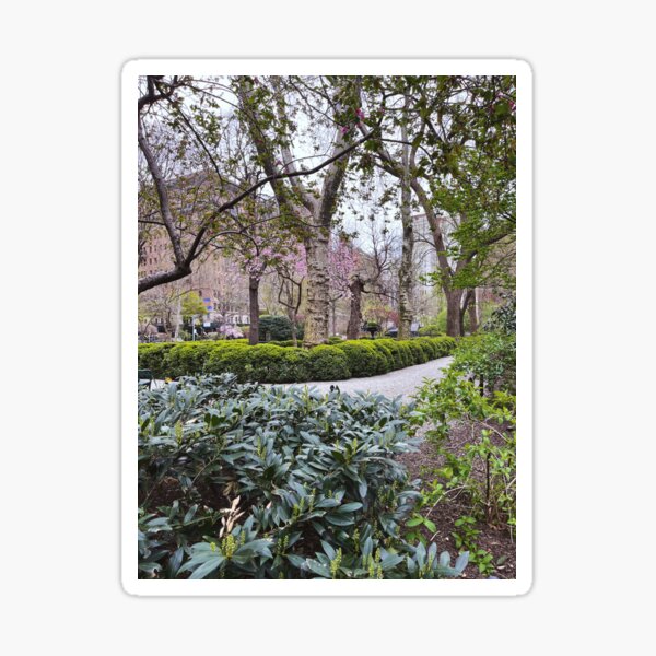 "Gramercy Park Grey Spring Day" Sticker for Sale by offdutyplaces ...