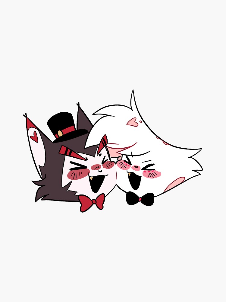 "Hazbin Hotel Huskerdust Nuzzle Emoji" Sticker for Sale by awhphooeyy ...